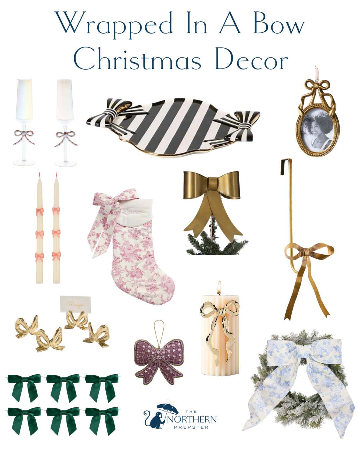 Wrapped Up In A Bow - Bow Christmas Decor – The Northern Prepster